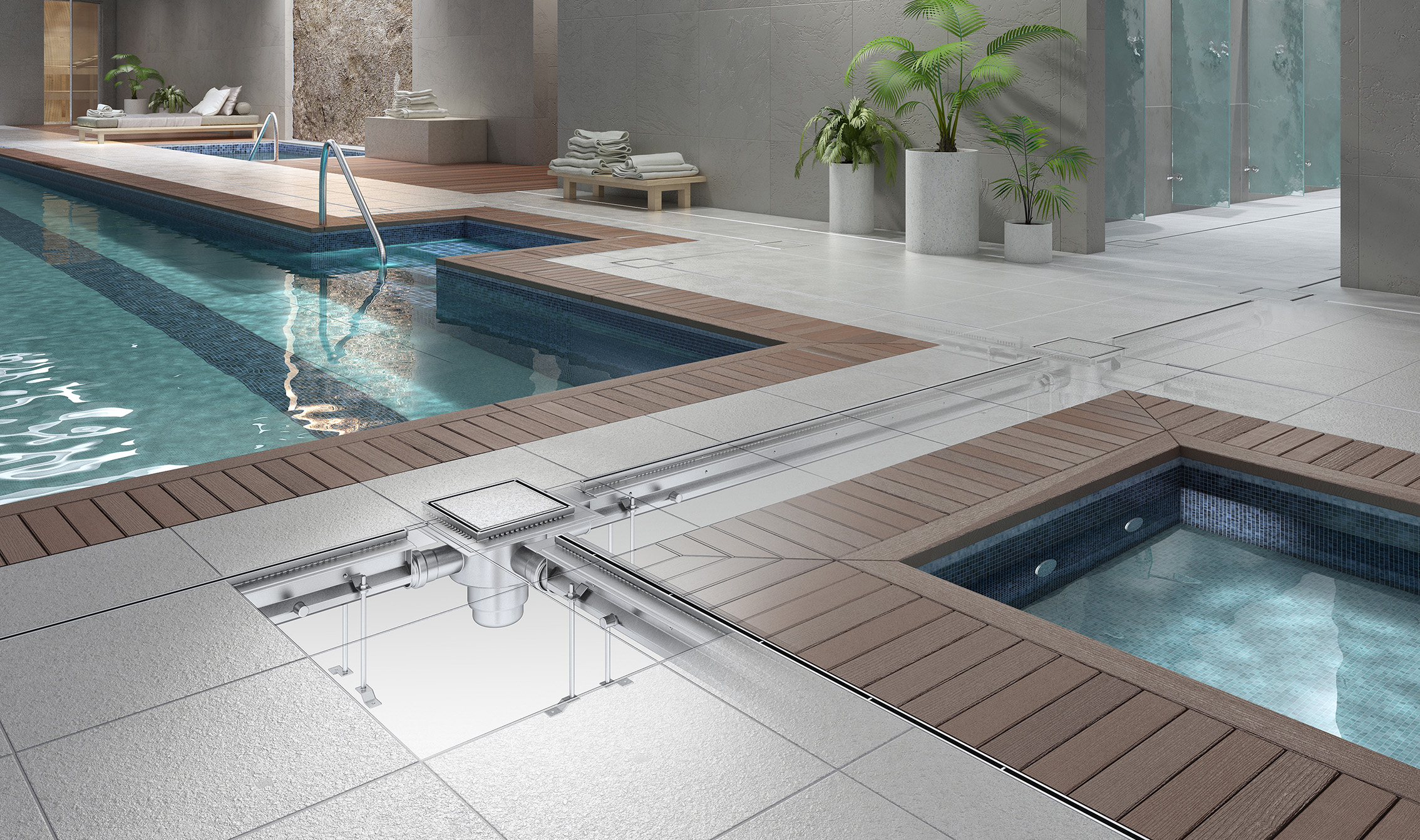 ACO Slot 8 linijsko odvodnjavanje za terase, bazene i sanitarne prostore